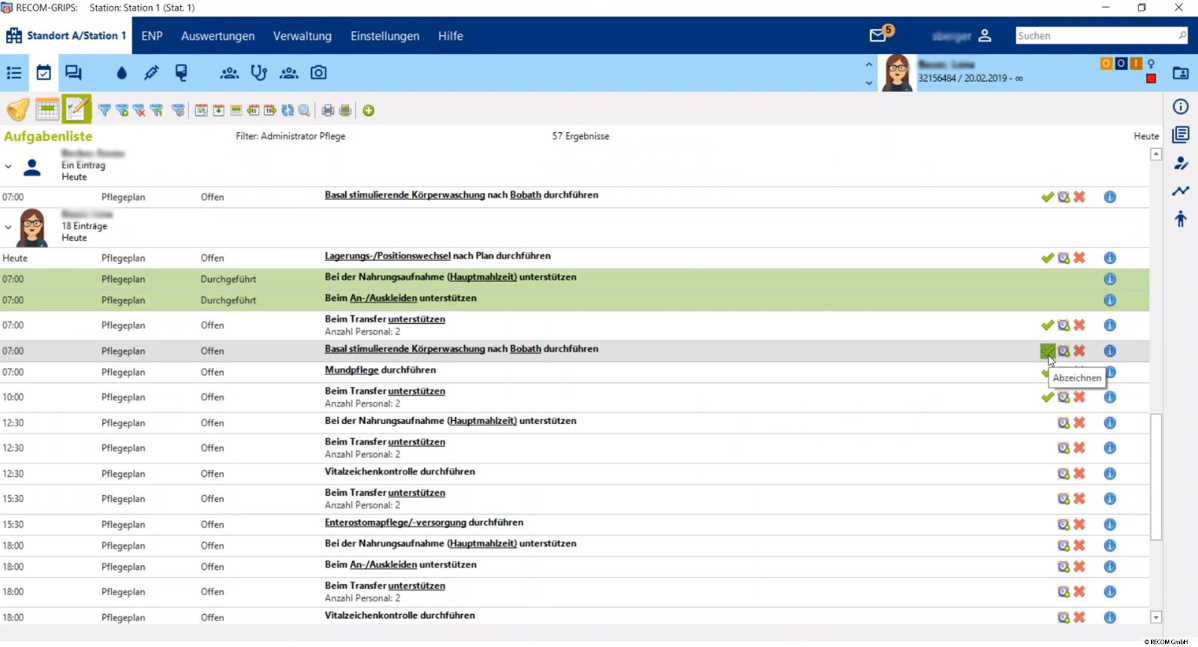 Elektronische Patientenakte RECOM-GRIPS - RECOM GmbH